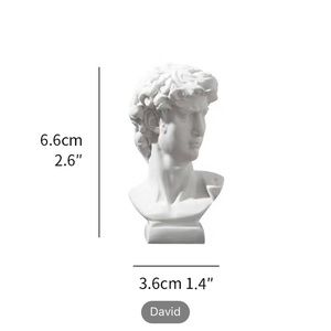 Art | David By Michelangelo Sculpture Resin Bust Statue 276 Plaster ...